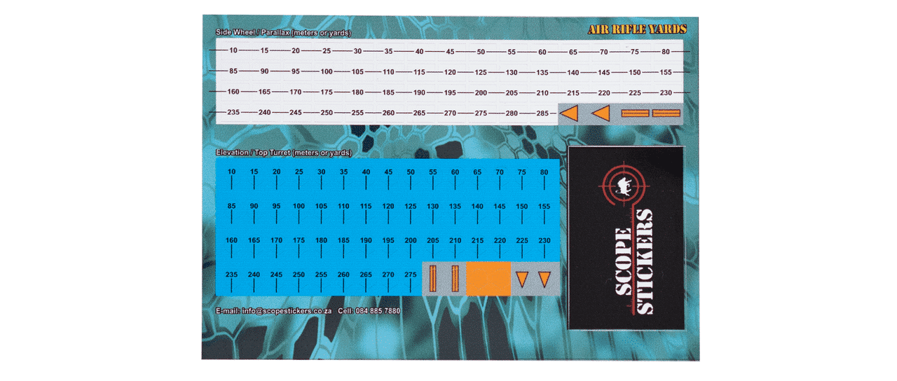 Scope Turret Stickers | Utah Airguns